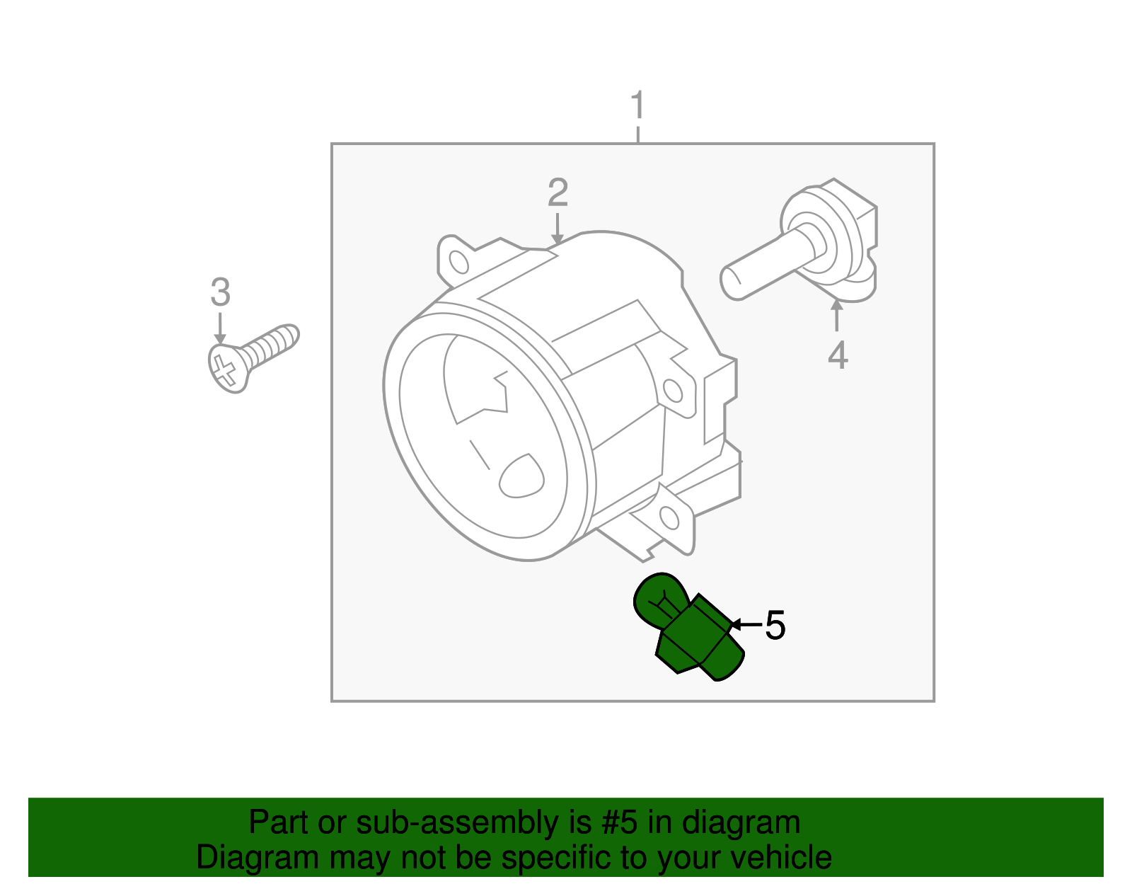 2011-2012 Mitsubishi Outlander Sport Bulb MS820983 | Mitsubishi Parts ...