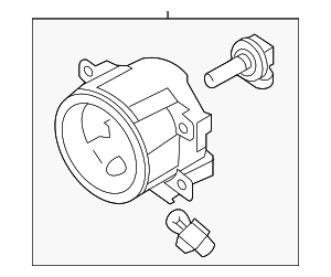 26120W010P - Fog Lamp Assembly 2011-2012 Mitsubishi Outlander Sport ...