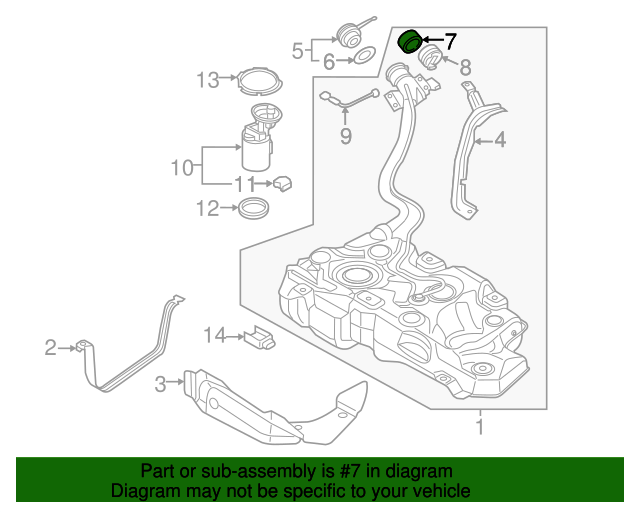4H0-201-115-A - Fuel Filler Housing Retaining Ring 2015 Audi A3 ...