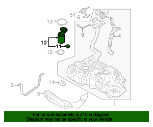 5Q0-919-050-BA - Fuel Pump 2015-2016 Audi A3 | Audi OEM Parts