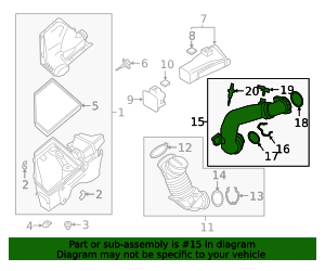 13718651066 - 2020-2023 BMW Air Tube (13-71-8-651-066) | BMW of South ...