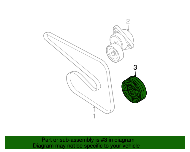 2004-2008 Chevrolet Air Conditioning Compressor Belt Idler Pulley ...