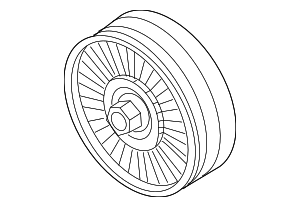 25180907 - Air Conditioning Compressor Belt Idler Pulley Assembly 2004 ...