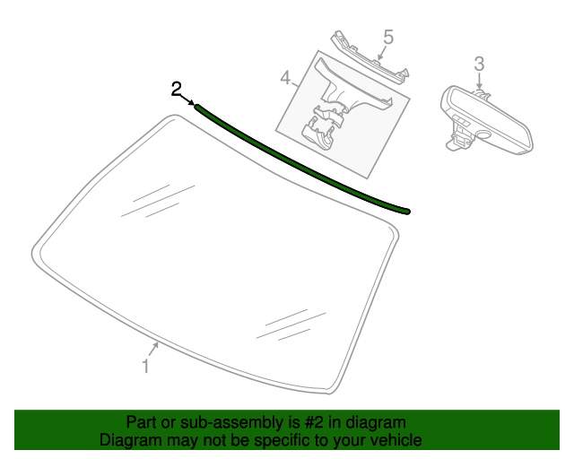 Genuine BMW 51-31-7-357-235 | Upper Molding | FREE Shipping on Most ...