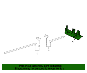 2004-2006 Volkswagen Phaeton Rear Trim 3D0-854-855-B41 | VW Parts Center