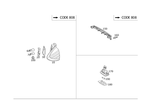 Rear Illumination for 2005 Mercedes-Benz C230 | MB Parts Center