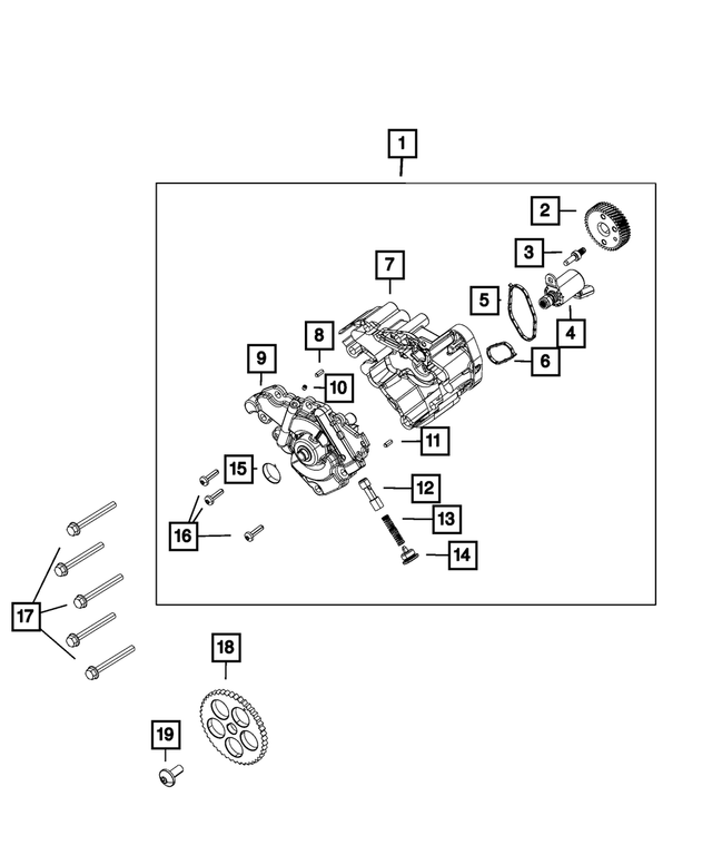 2018-2021 Jeep Genuine Alfa Romeo Solenoid-Oil Pump 68496801AA | Mopar ...