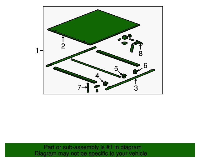 2014-2018 GM Truck Bed Lid 22772361 | TascaParts.com
