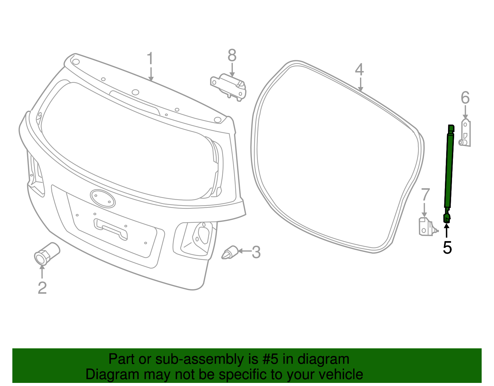 81771-1U000 - Support Cylinder 2011-2013 Kia Sorento | Kia.Parts Store