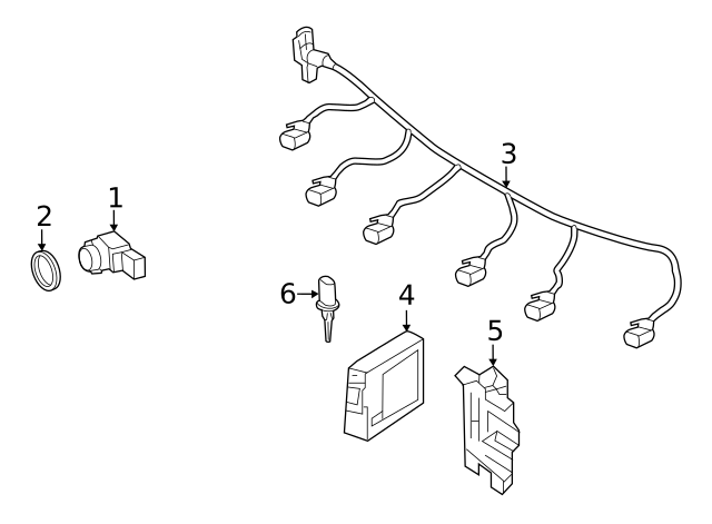 213-821-79-00 - Blind Spot Detection System Warning Sensor Bracket 2021 ...