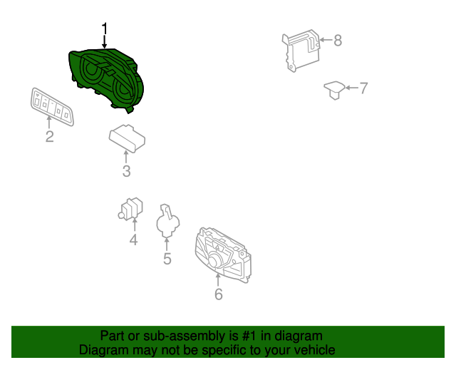 2012-2014 Hyundai Azera Instrument Cluster 94011-3V100 | OEM Parts Online
