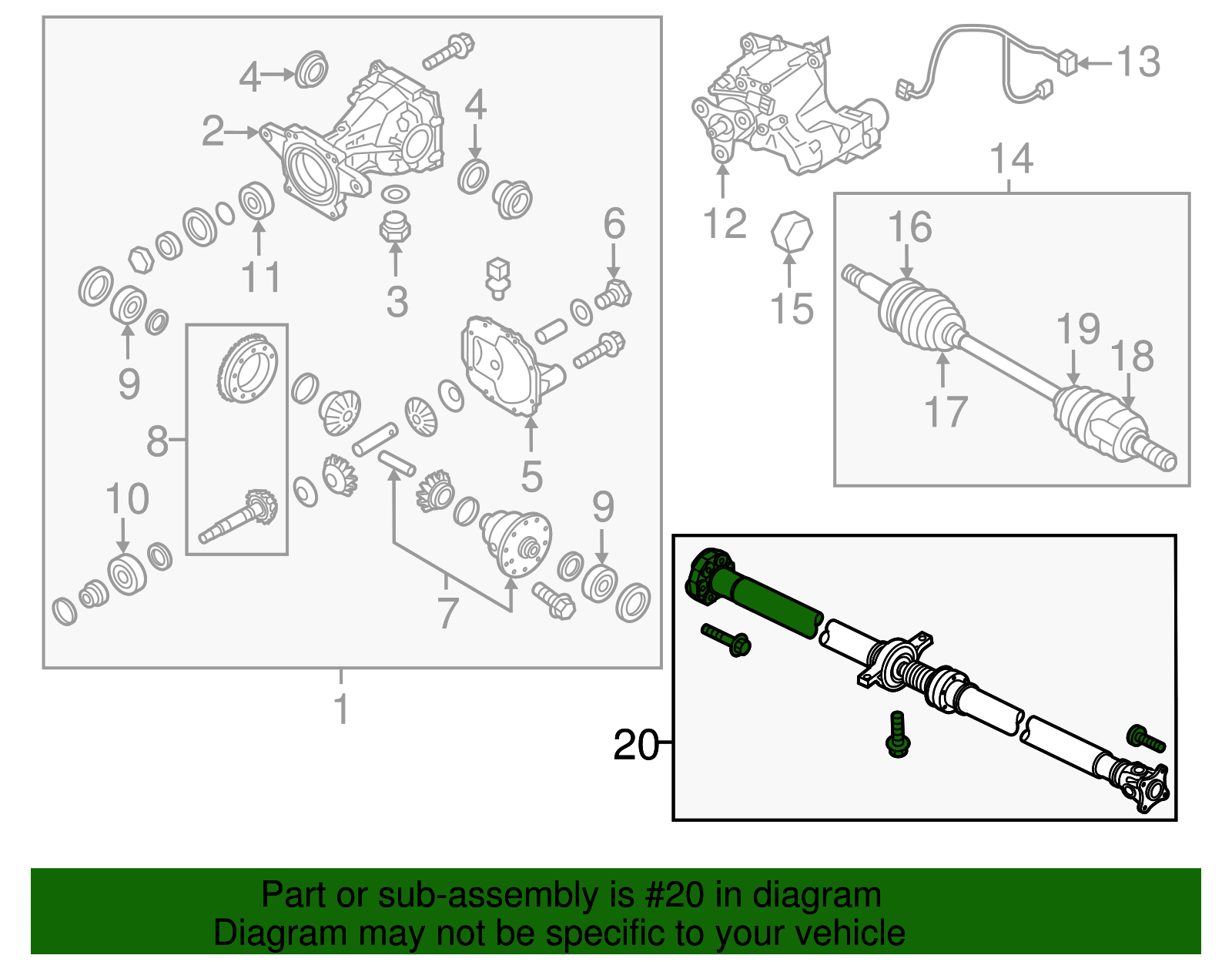 49300-2S500 - Drive Shaft Assembly 2011-2016 Kia Sportage | Kia.Parts Store