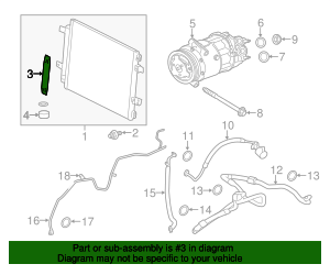 2010-2024 Jaguar Drier Dessicant Bag C2D9728 | JaguarParts.com