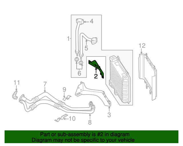 21340-JF00A - Oil Cooler Mount Bracket - 2009-2021 Nissan GT-R | Nissan ...