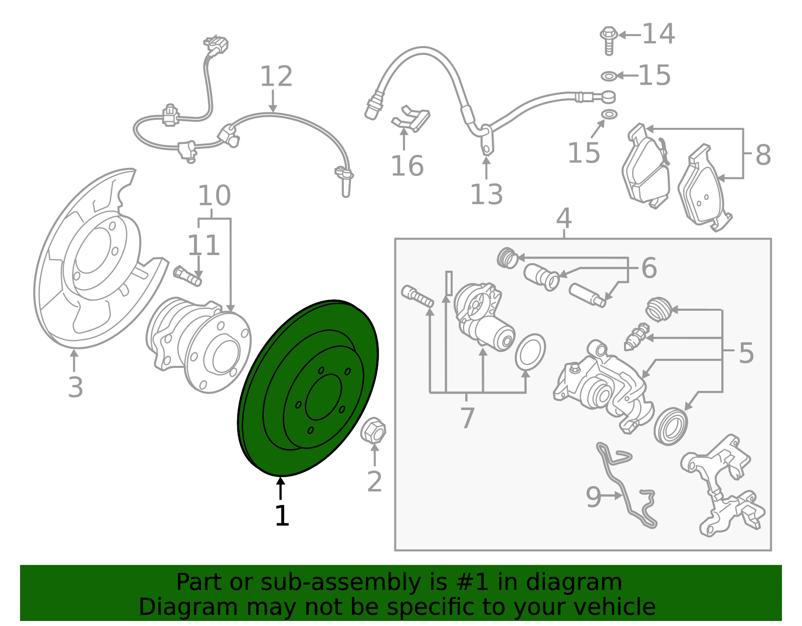 2019-2024 Subaru Disc Brake Rotor 26700SJ000 | OEM Parts Online