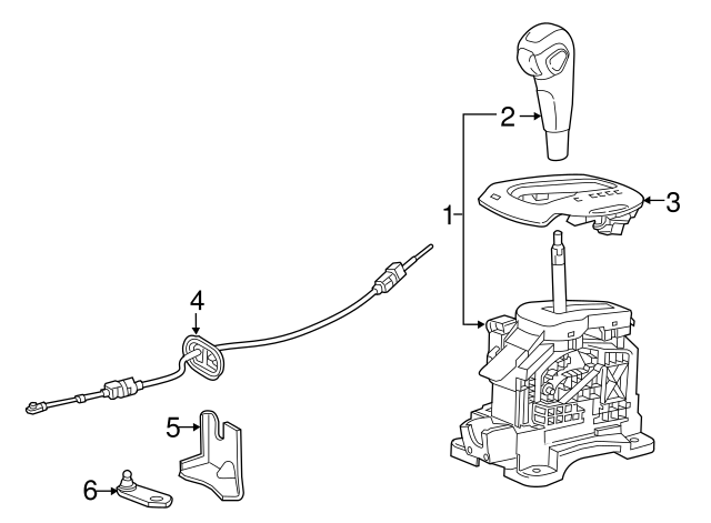 2012-2018 Chevrolet Sonic Automatic Transmission Range Selector Lever ...