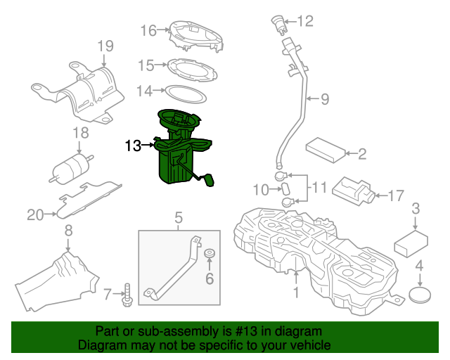 2016-2021 Volvo Fuel Pump 31372614 | TascaParts.com