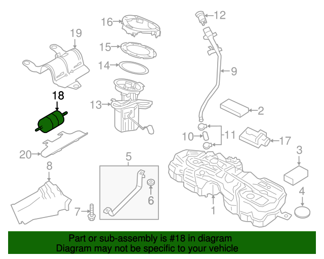 32242191 - Fuel Filter 2019-2022 Volvo | AutoNationParts.com