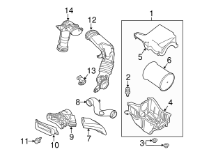 G1FZ-9C623-A 2016-2018 Ford Focus Air Inlet | Fairway Ford Parts