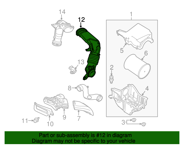 G1FZ-9C623-A 2016-2018 Ford Focus Air Inlet | Fairway Ford Parts