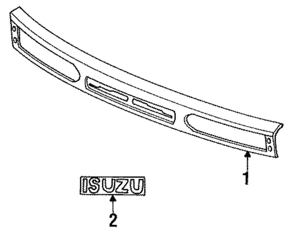 1991-1992 Isuzu Stylus Front Panel 8943214224 | Isuzu Parts Center