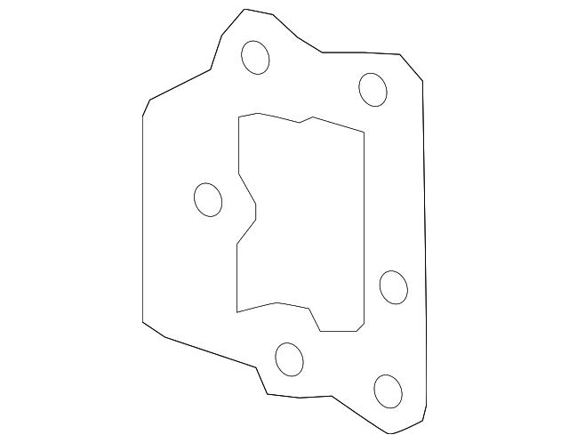 22989741 GM Driver Side Rear Body Bumper Impact Bar Anchor Plate | GM ...