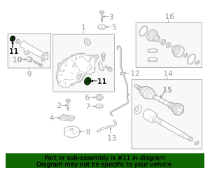 LR158113 - Seal 2005-2023 Land Rover | AutoNationParts.com