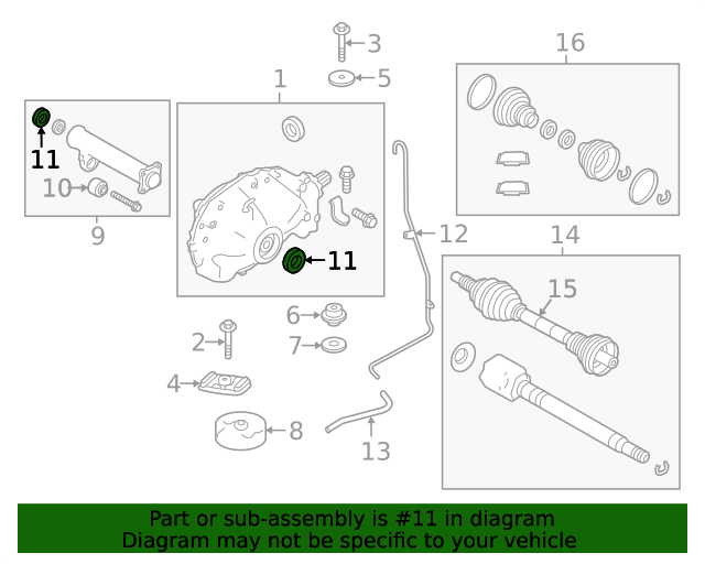 LR158113 - Seal 2005-2023 Land Rover | AutoNationParts.com