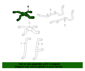 987-106-522-02 - Engine Coolant Pipe 2005-2008 Porsche ...