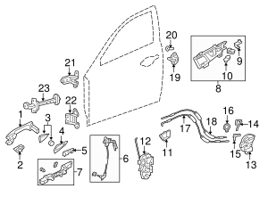2010-2013 Acura TSX Door Lock Actuator Motor 72150-TL0-A02 | OEM Parts ...