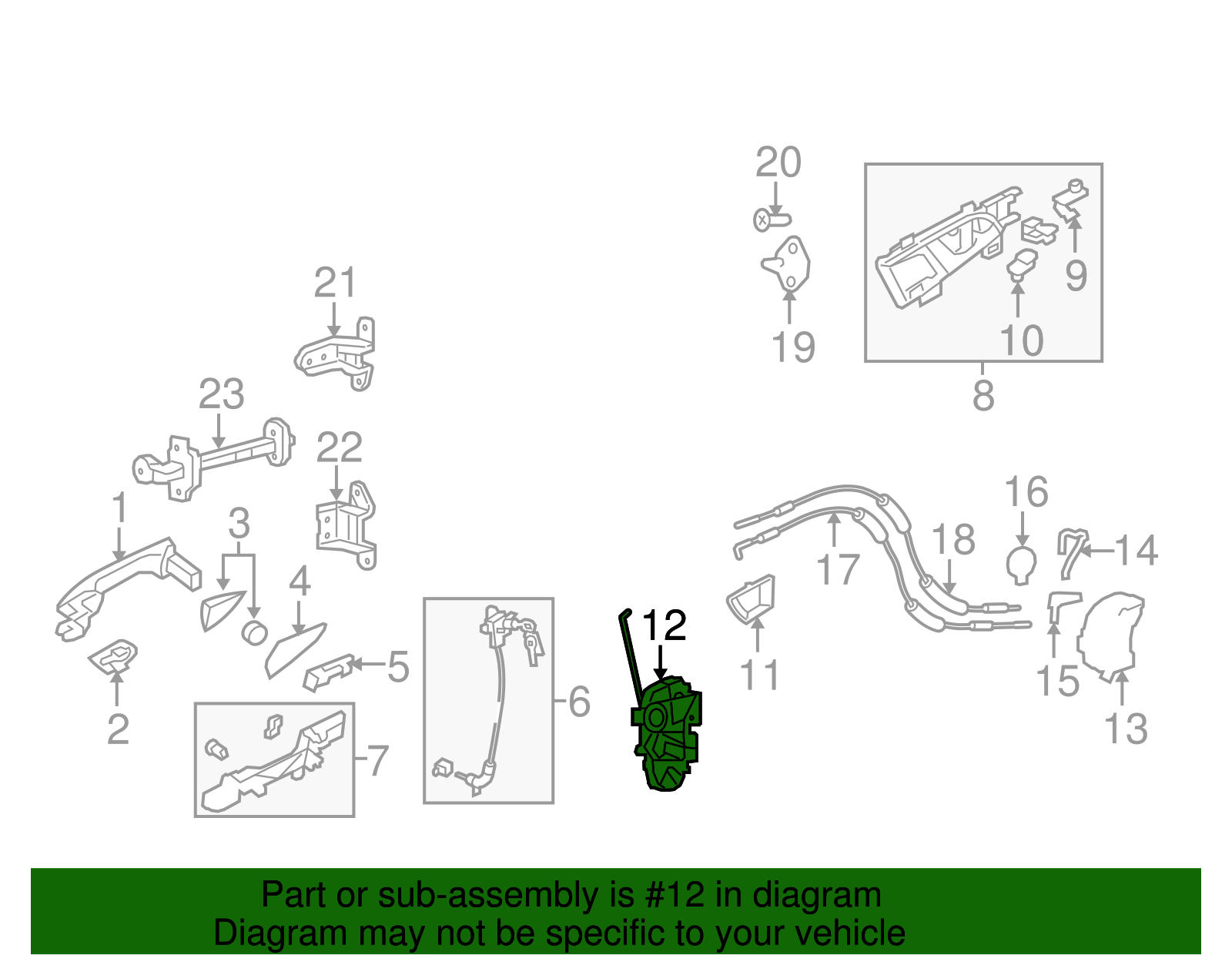 Genuine OEM Acura - Door Lock Actuator Motor Part# 72150-TL0-A02 ...