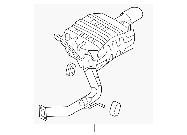2019-2020 Kia Sorento Rear Muffler 28710-C6210 | TascaParts.com
