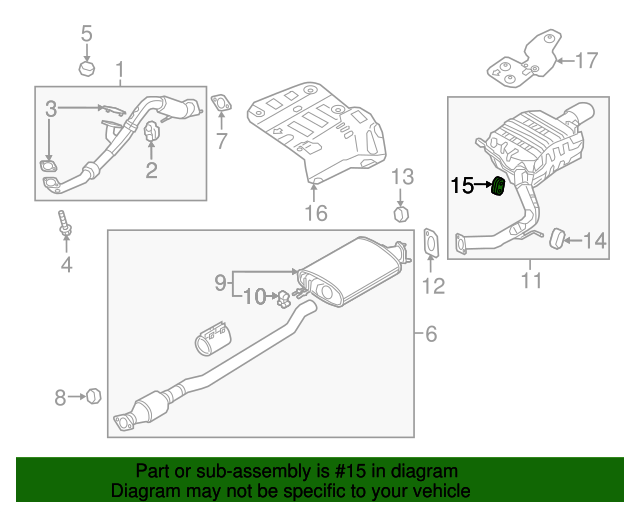28762-3K100 - Rear Muffler Hanger 2011-2023 Kia | Kia.Parts Store