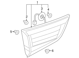 8331A180 - Tail Lamp Assembly 2016-2022 Mitsubishi | Mitsubishi Direct ...