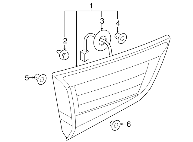 2016-2022 Mitsubishi Tail Lamp Assembly Gasket 8331A173 | Mitsubishi ...
