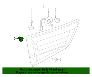 2004-2021 Mitsubishi Combo Lamp Assembly Grommet MU000368 | Auto Parts