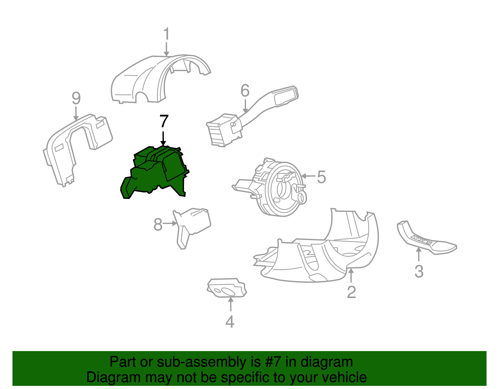 4E0-953-513-M-4PK - Turn Signal Switch 2004-2010 Audi | Audi OEM Parts