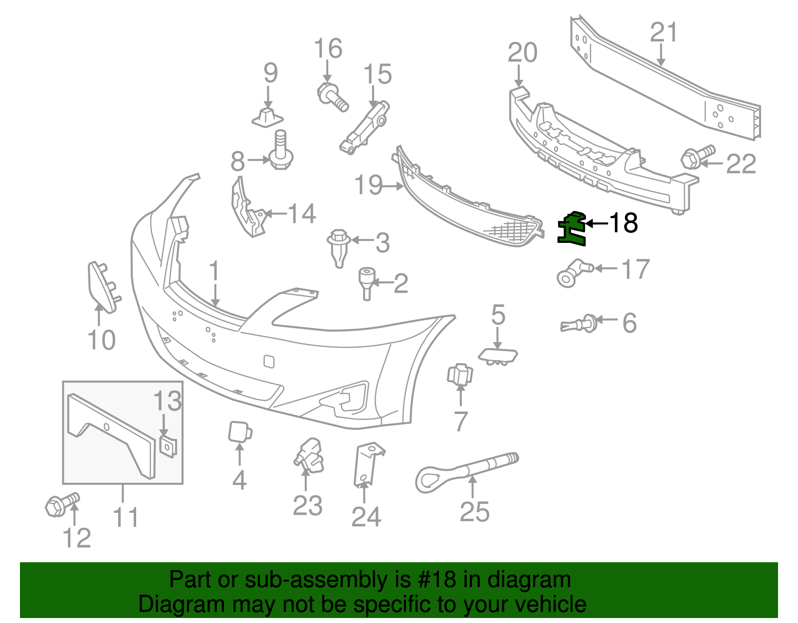 89348-30030-A0 - 2011-2015 Lexus - Park Sensor Retainer | My L Parts