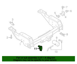 HU5Z-14489-B - Trailer Tow Harness Connector - 2018-2024 Ford ...