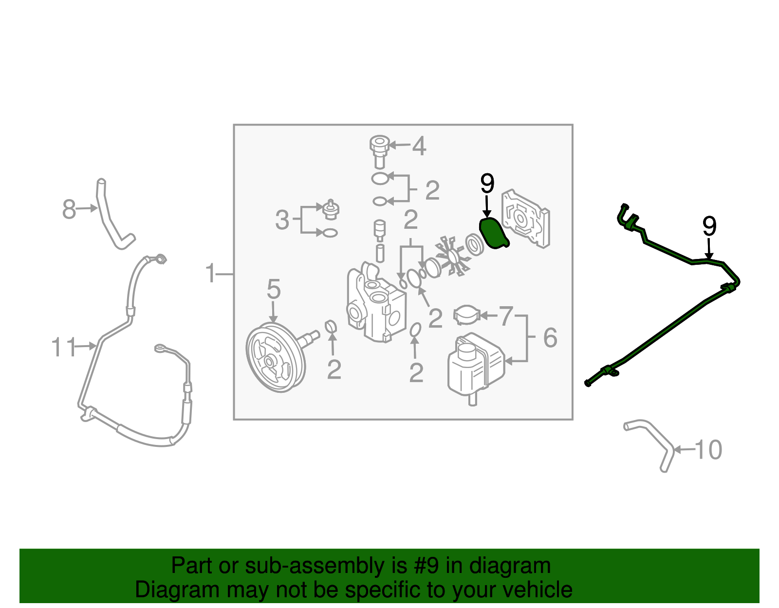 GP7B-32-410B | 2006-2008 Mazda 6 Return Pipe | Palladino Mazda Parts