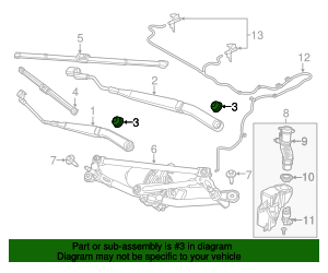 2014-2021 Mopar Wiper Arm Cap 68213899AA | TascaParts.com