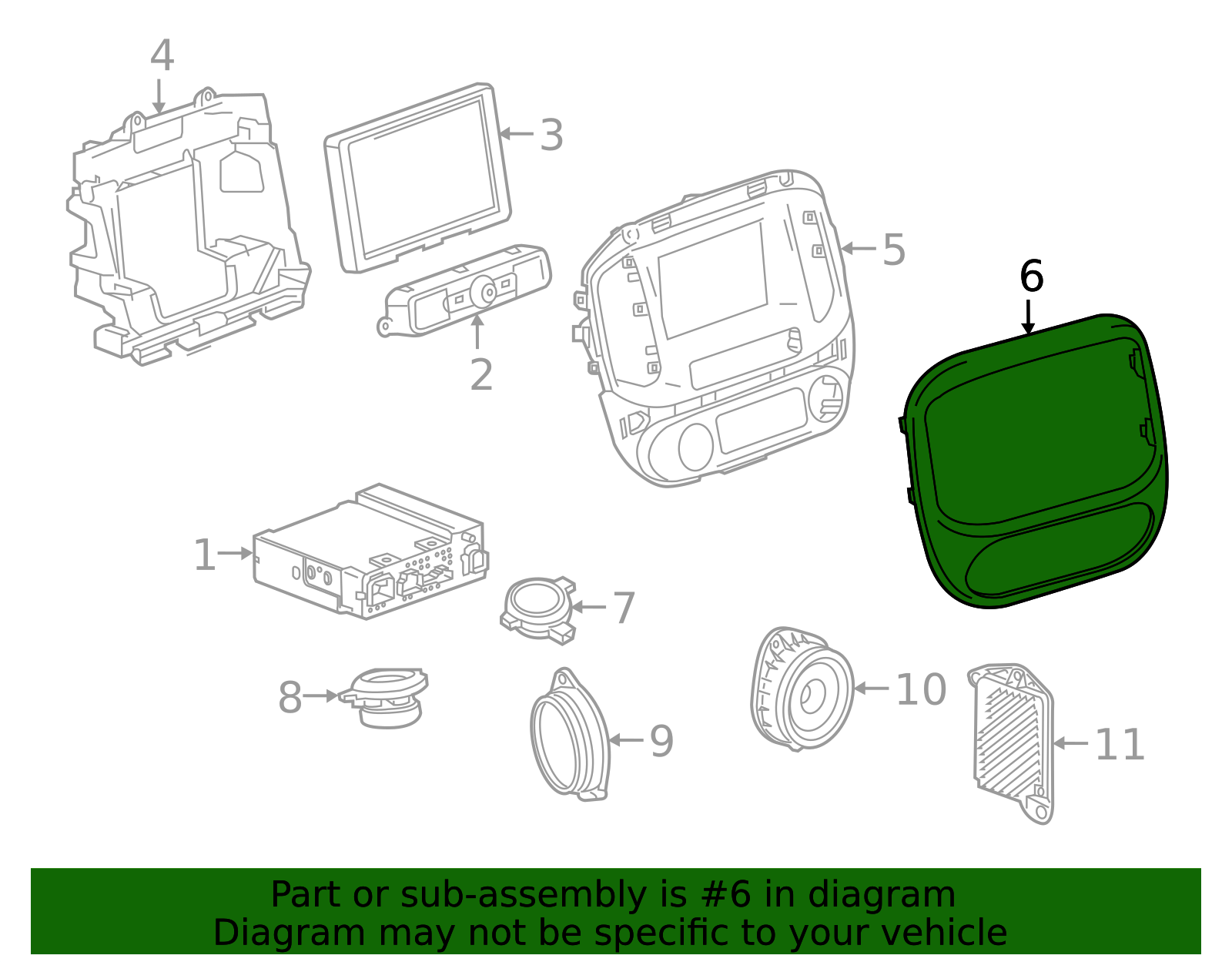 2015-2022 GM Black Carbon Metallic Instrument Panel Accessory Center ...