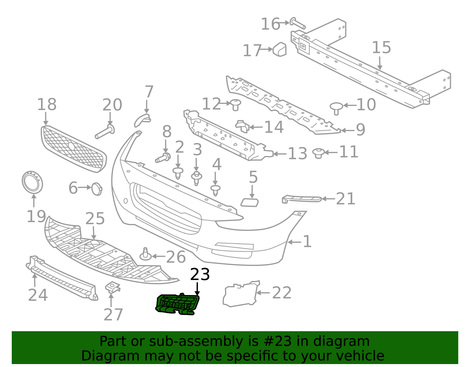 2017-2019 Jaguar XE | Outer Grille | T4N5785 | OEM Vehicle Parts
