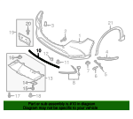 2016-2023 Mazda CX-9 Center Molding TK51-50-120B | Original Mazda Parts