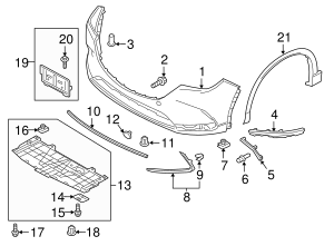 C27450133 - OEM NEW 10-19 Mazda CX-3 CX-5 CX-9 MX-5 Bumper Cover ...