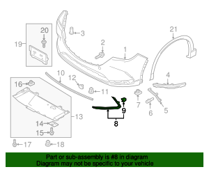 2016-2023 Mazda CX-9 Rear Bumper Chrome Trim Piece | Mazda Parts Factor