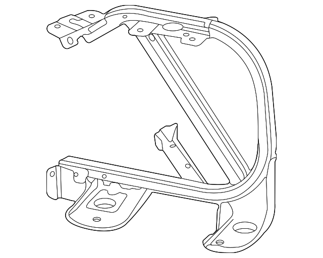 85544901 - Passenger Side Radiator Support Brace 2020-2025 Chevrolet ...