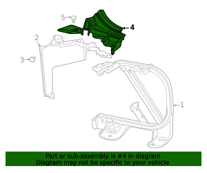 2020-2025 Chevrolet Corvette Driver Side Auxiliary Radiator Rear Duct ...