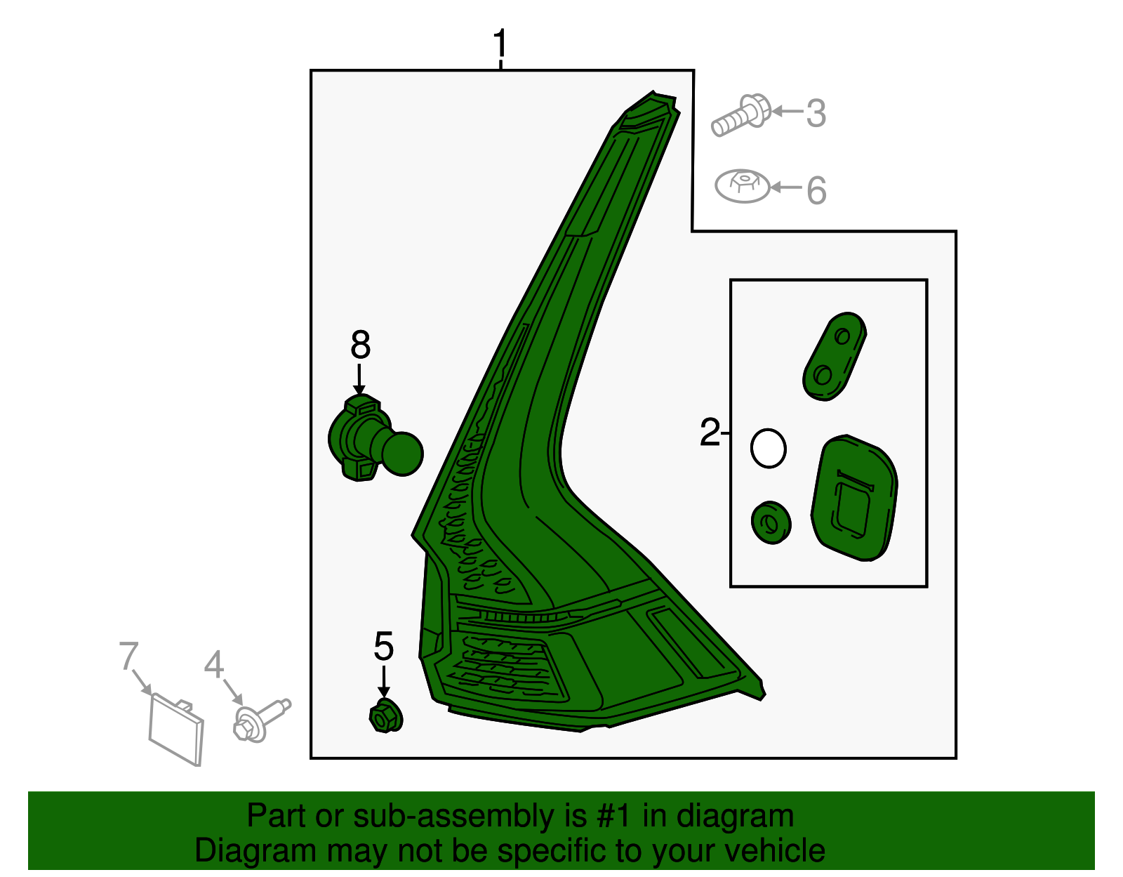 Genuine Tail Lamp for 2018-2020 Volvo XC60 | Part# 32228915 | Over 30% ...