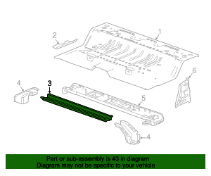 2015-2020 GM Front Cross-Member 23167332 | GMPartsDirect.com